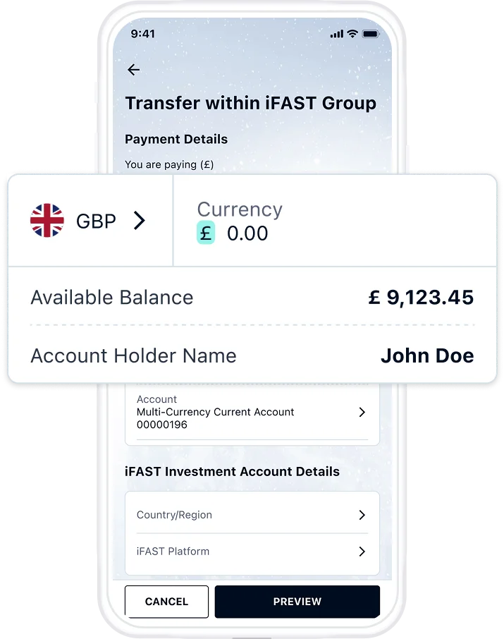 Transfer within iFAST Group